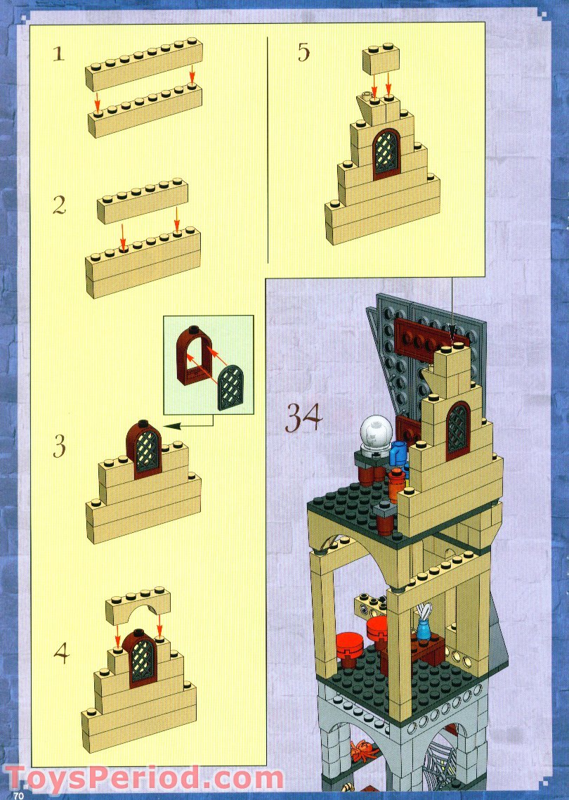LEGO 4757 Hogwarts Castle (2nd Edition) Instructions and Parts List