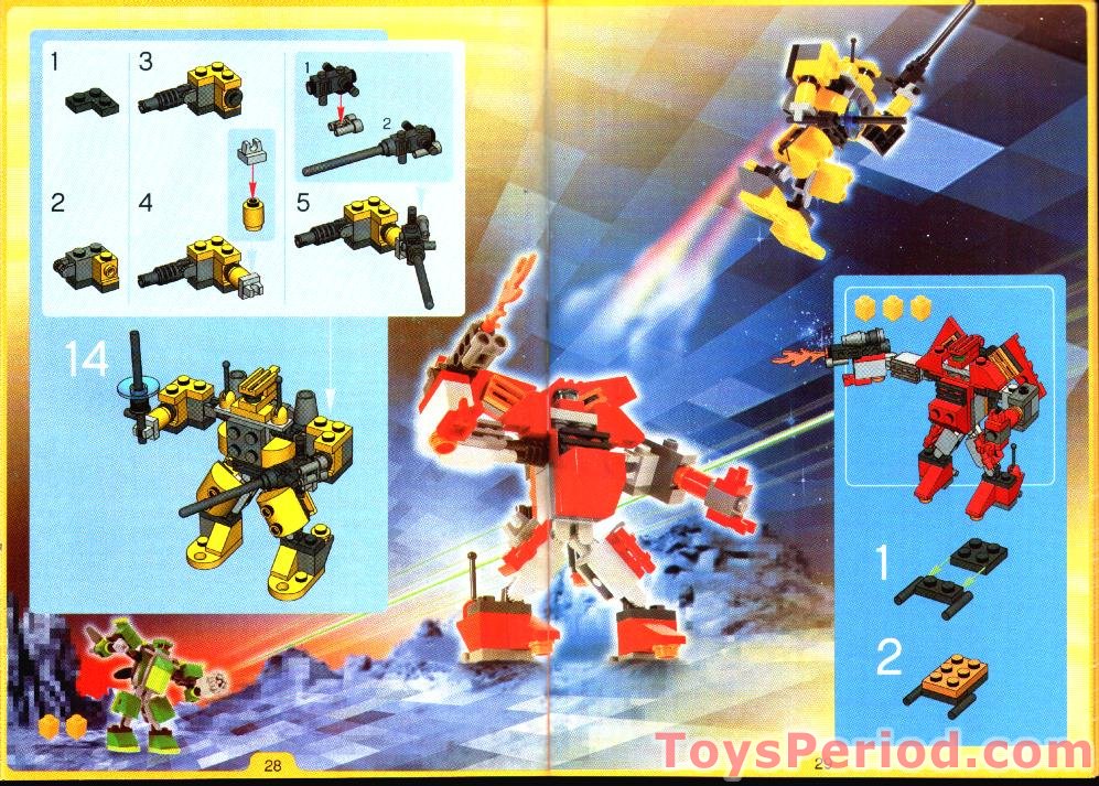 LEGO 4097 Mini Robots Instructions and Parts List
