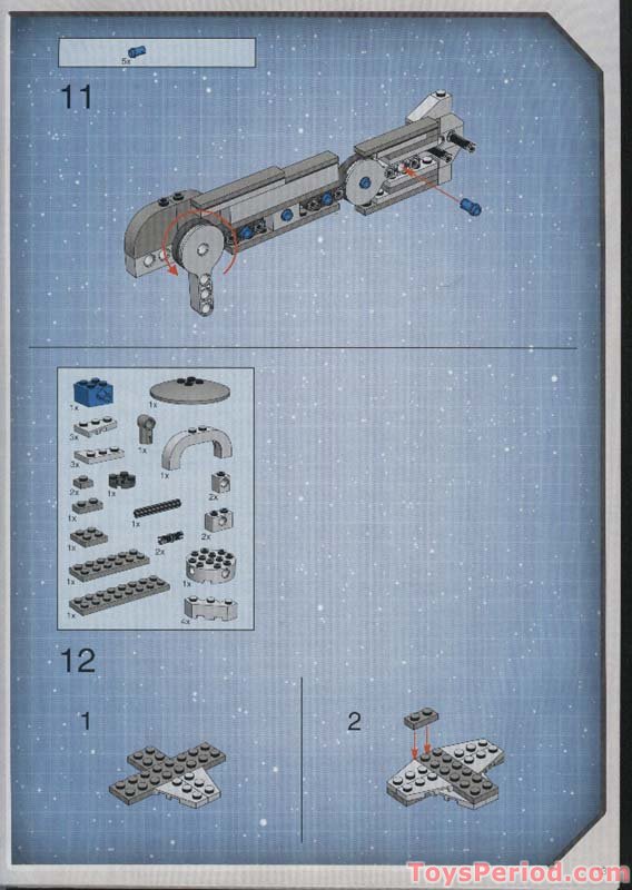LEGO 4483-1 AT-AT, Black Box Instructions and Parts List