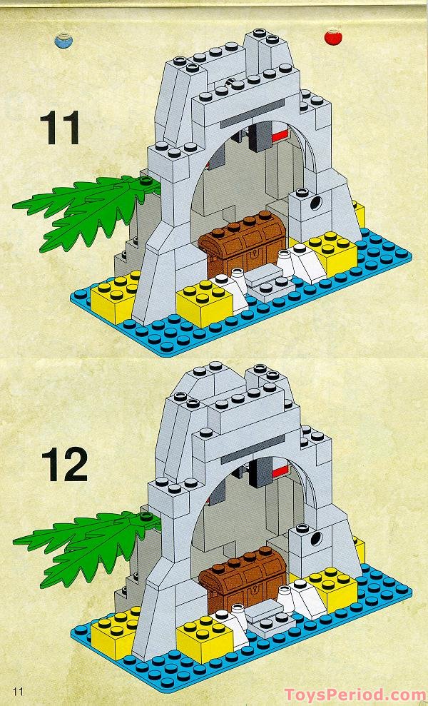LEGO 6248 Volcano Island Instructions and Parts List
