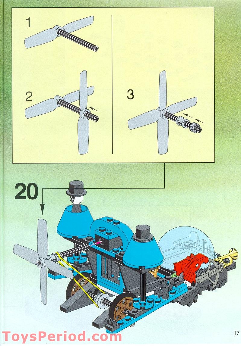 LEGO 6496 Whirling Time Warper Instructions and Parts List