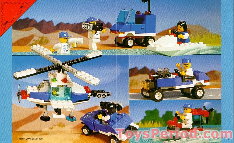 LEGO 6553 Crisis News Crew Instructions and Parts List