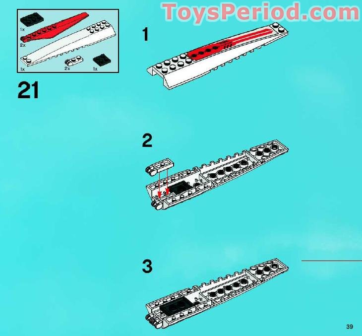 LEGO 8106 Aero Booster Instructions and Parts List