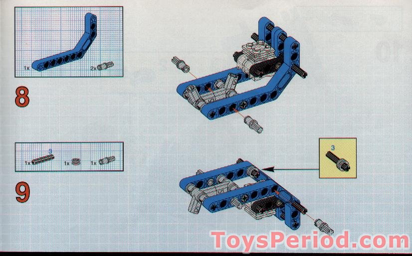 LEGO 8218 Trike Tourer Instructions and Parts List