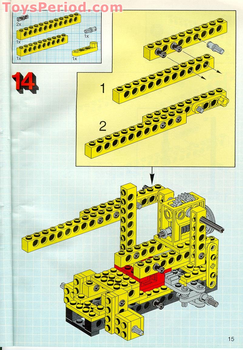 LEGO 8235 Front End Loader Instructions and Parts List