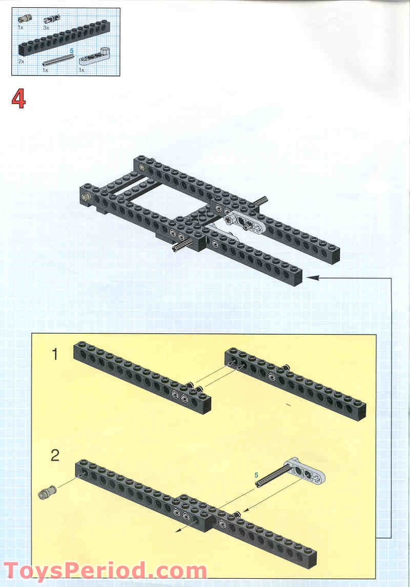 LEGO 8428 Turbo Command Instructions and Parts List
