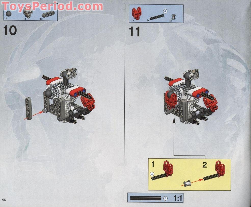 LEGO 8596 Takanuva Instructions and Parts List