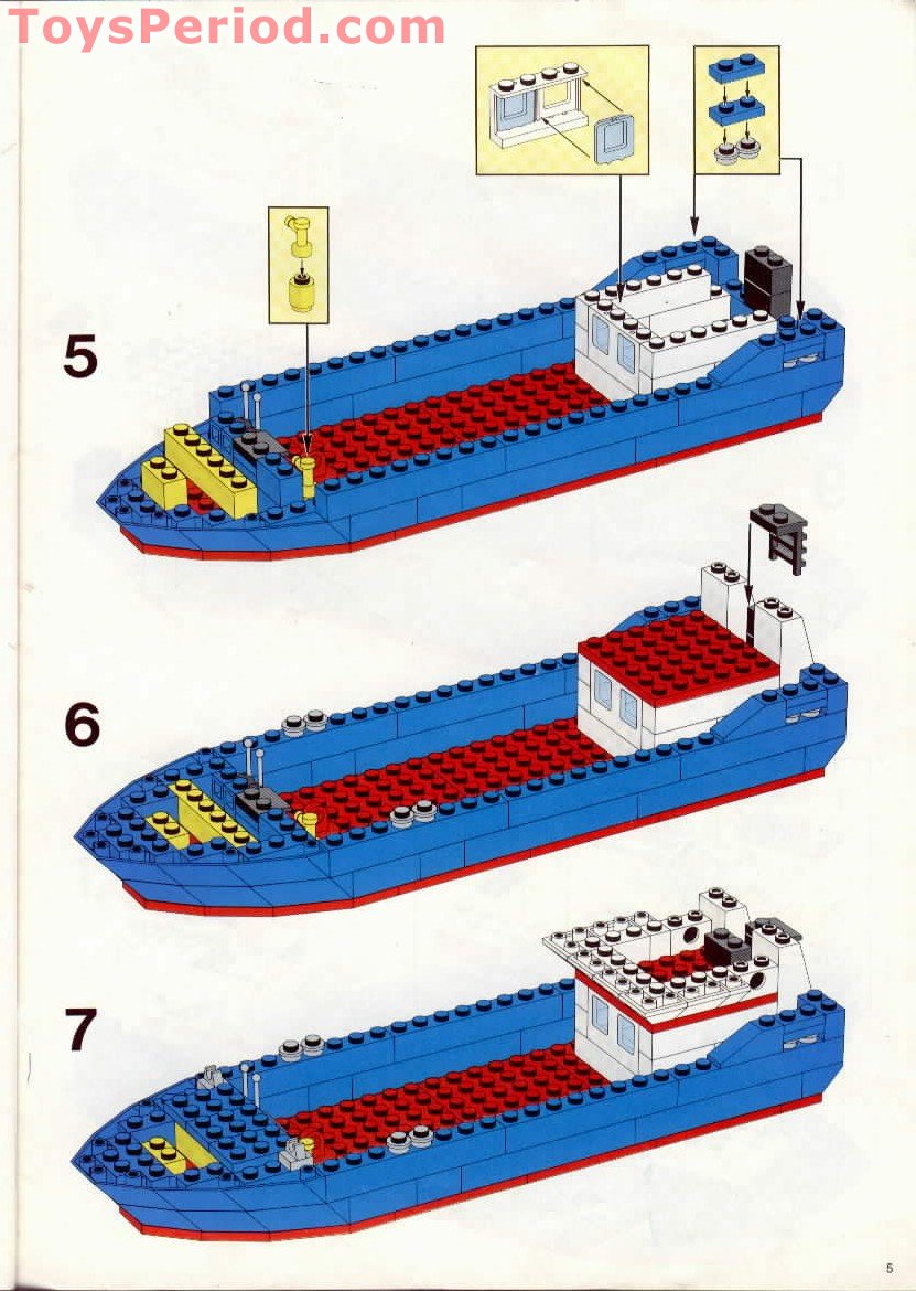 LEGO 6541 Intercoastal Seaport Instructions and Parts List