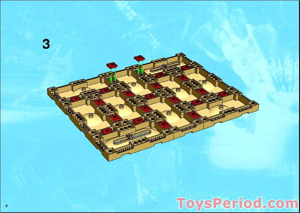 LEGO 3432 NBA Challenge Instructions and Parts List