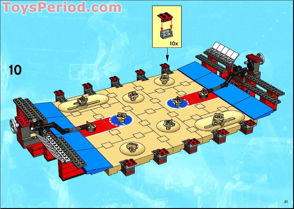 LEGO 3432 NBA Challenge Instructions and Parts List