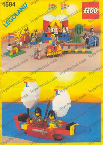 LEGO 1584 Knight's Challenge Instructions and Parts List