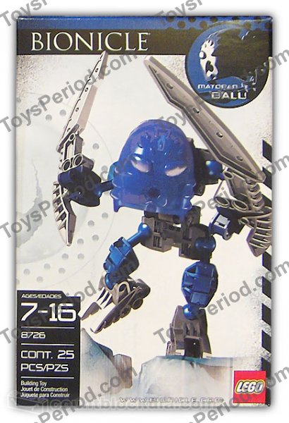 LEGO 8726 Dalu Instructions and Parts List