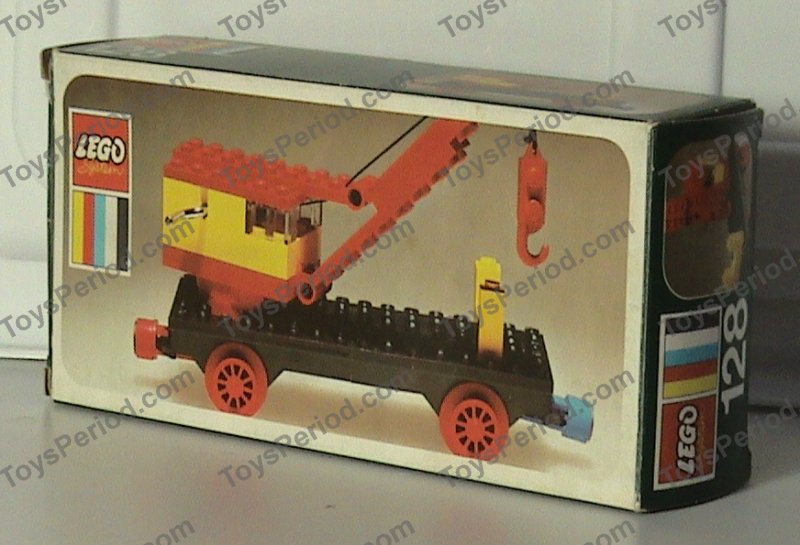 LEGO 128-2 Mobile Crane (Train Base) Instructions and Parts List