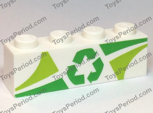 LEGO Sets with Part 3010pb279 Brick 1 x 4 with Lime and Green Triangles ...