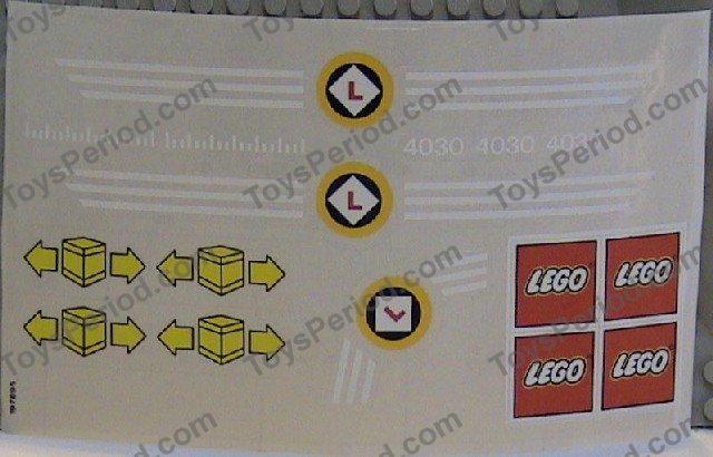LEGO Sets with Part 4030stk01 Sticker Sheet for Set 4030 - (197895)