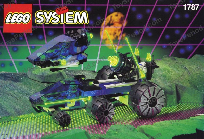 Space Theme Sets - LEGO 1787 Crater Cruiser Unitron Space System Rover ...