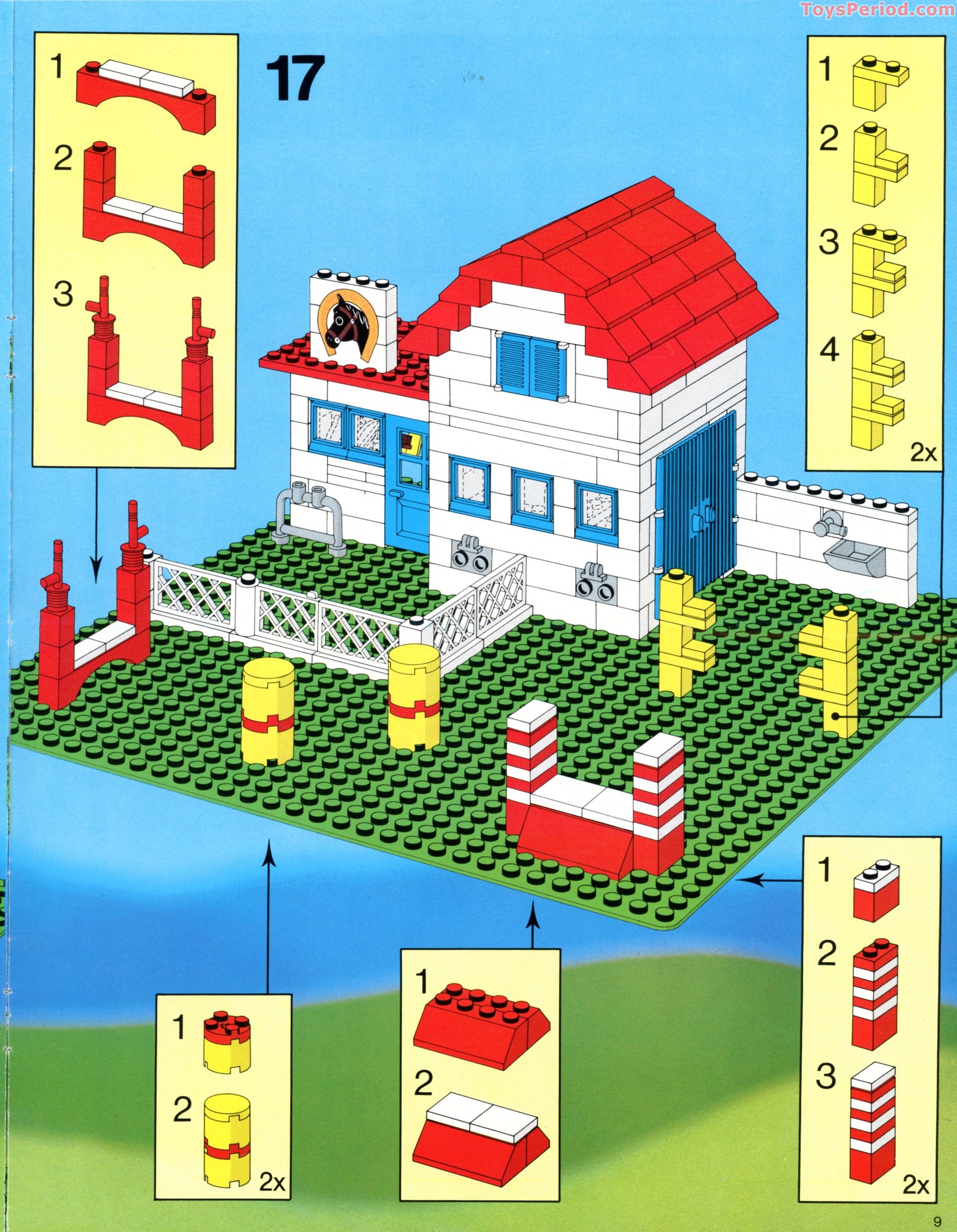 LEGO 6379 Riding Stable Instructions and Parts List