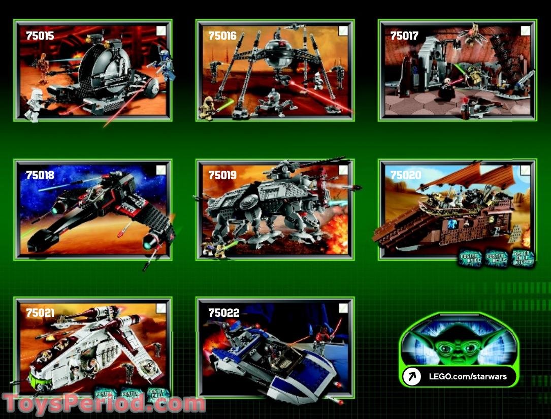 LEGO 75025 Jedi Defender-class Cruiser Instructions and Parts List