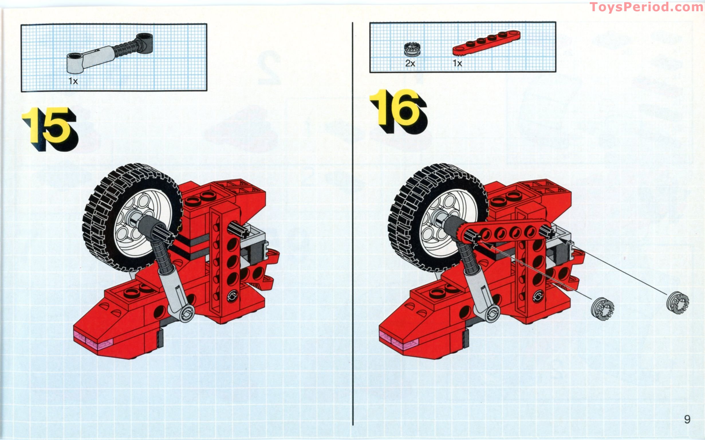 LEGO 8210 Nitro GTX Bike Instructions and Parts List