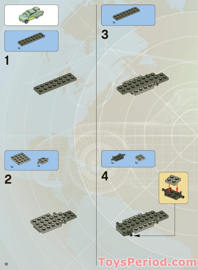 LEGO 8487 Flo's V8 Cafe Instructions and Parts List