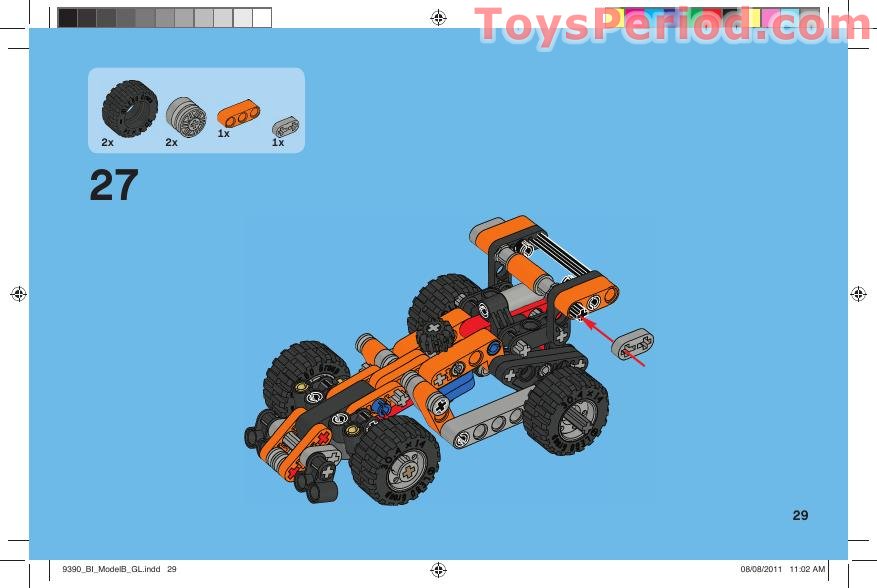 LEGO 9390 Mini Tow Truck Instructions and Parts List