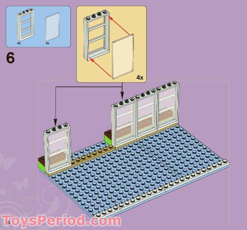 LEGO 3188 Heartlake Vet Instructions and Parts List
