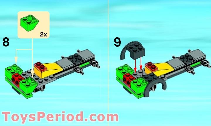 LEGO 4203 Excavator Transport Instructions and Parts List