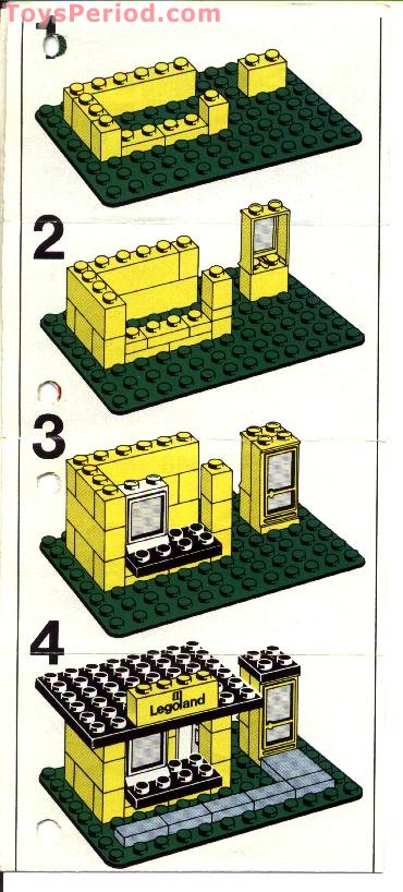 LEGO 608-1 Kiosk Instructions and Parts List
