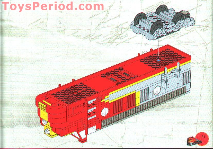 LEGO 10020-2 Santa Fe Super Chief, Limited Edition Instructions and Parts List