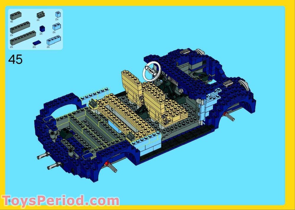 LEGO 10187 Volkswagen Beetle (VW Beetle) Instructions and Parts List