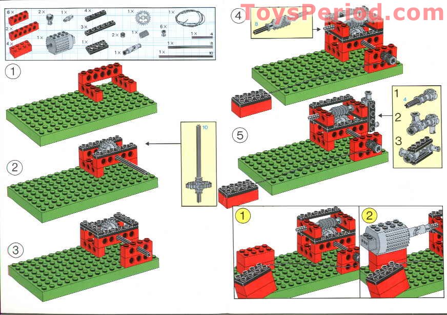 LEGO 1033 Building Instructions for Set 1032 Instructions and Parts List