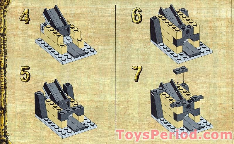 LEGO 3722 Treasure Tomb - TRU Instructions and Parts List