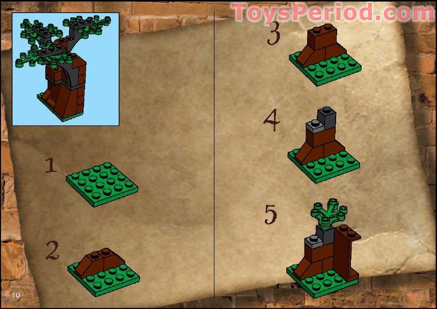 LEGO 4727 Aragog in the Dark Forest Instructions and Parts List