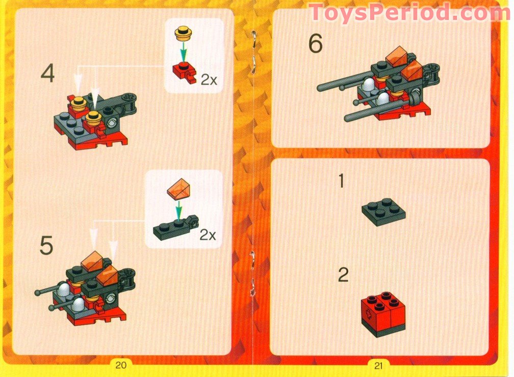 LEGO 4413 Arachno Pod Instructions and Parts List