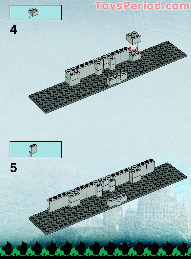 LEGO 5378 Hogwarts Castle (3rd Edition) Instructions and Parts List
