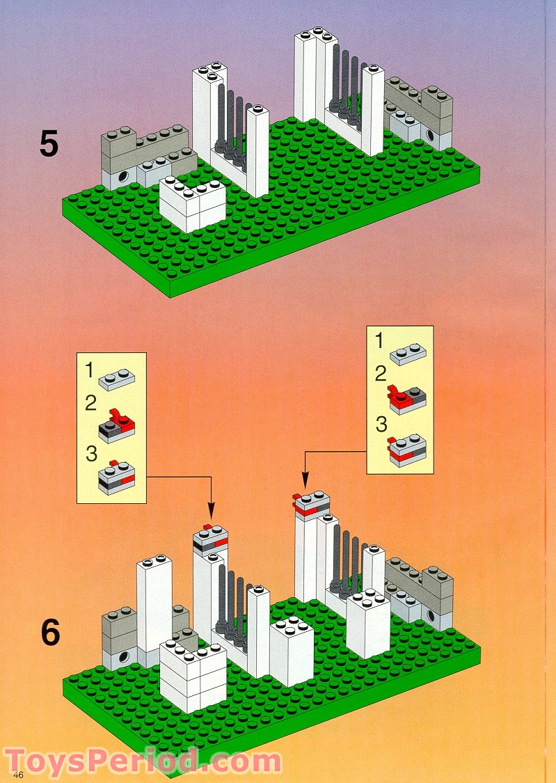 LEGO 6093 Flying Ninja Fortress Instructions and Parts List