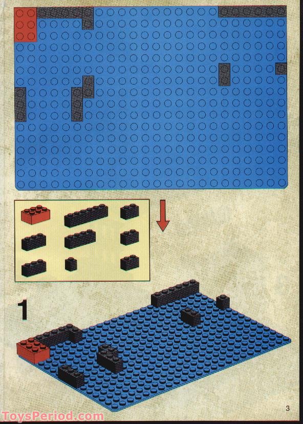 LEGO 6249 Pirates Ambush Instructions and Parts List