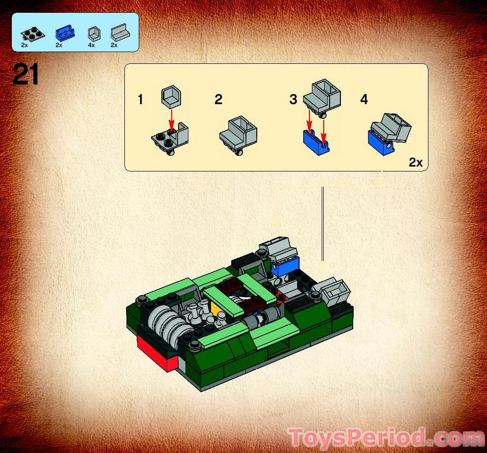 LEGO 7626 Jungle Cutter Instructions and Parts List
