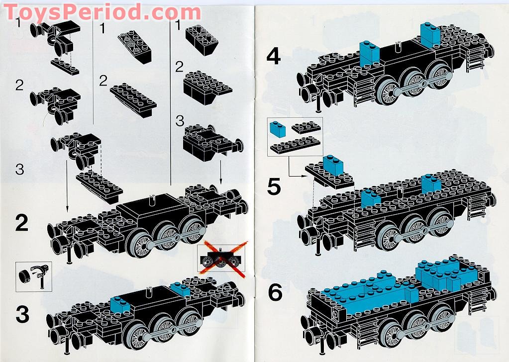 LEGO 7760 Diesel Shunter Locomotive, 12v Instructions and Parts List
