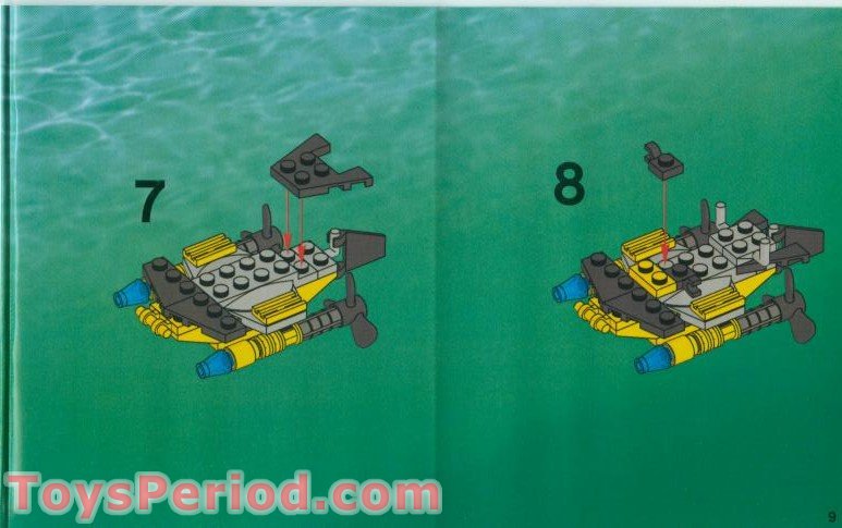 LEGO 7770 Deep Sea Treasure Hunter Instructions and Parts List