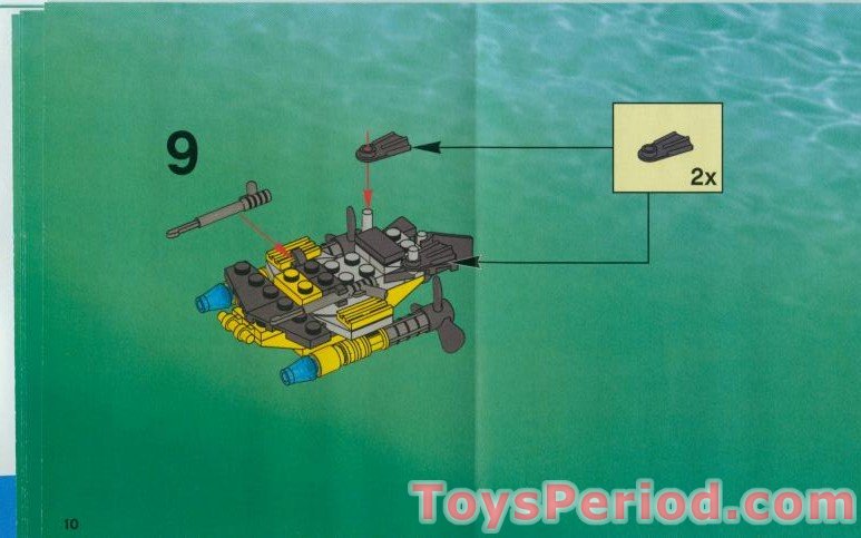 LEGO 7770 Deep Sea Treasure Hunter Instructions and Parts List