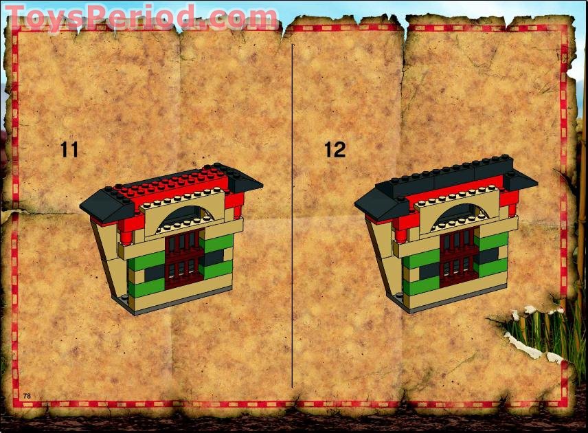 LEGO 7419 Dragon Fortress Instructions and Parts List