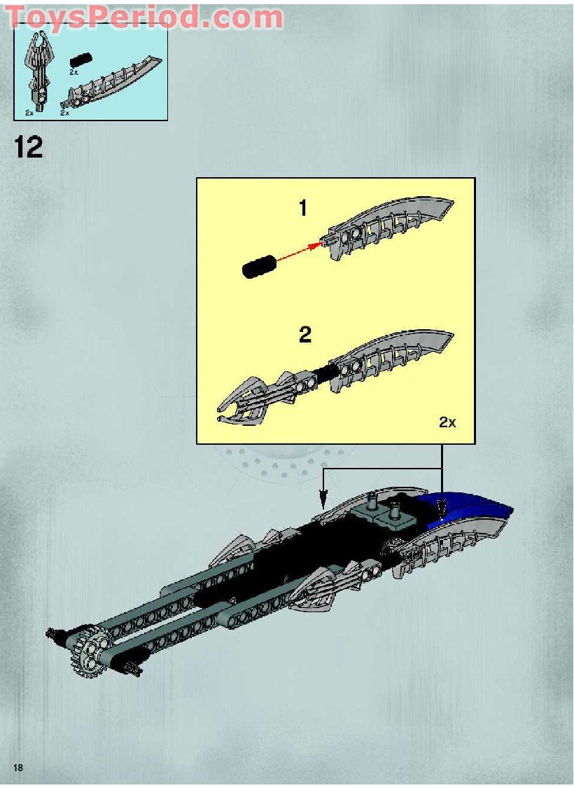 LEGO 8624 Race for the Mask of Life Instructions and Parts List