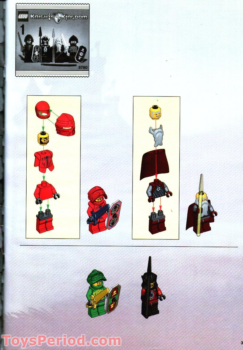 LEGO 8780 Citadel of Orlan Instructions and Parts List