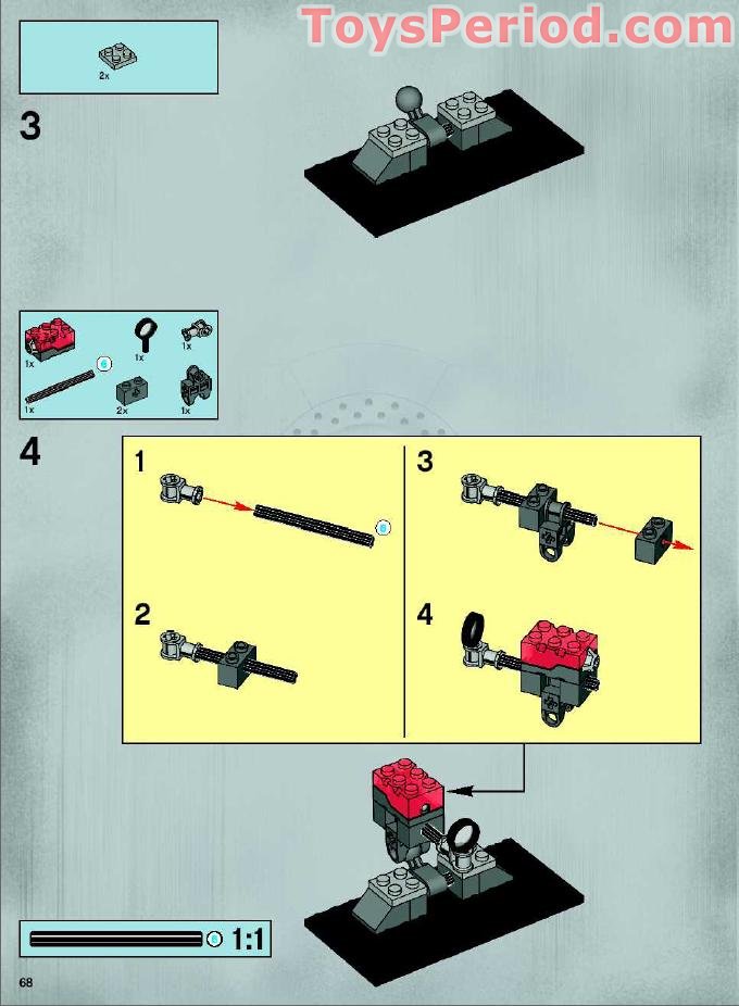 LEGO 8894 Piraka Stronghold Instructions and Parts List