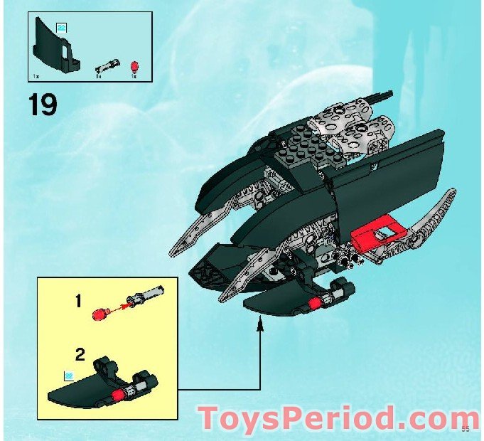 LEGO 8926 Toa Undersea Attack Instructions and Parts List