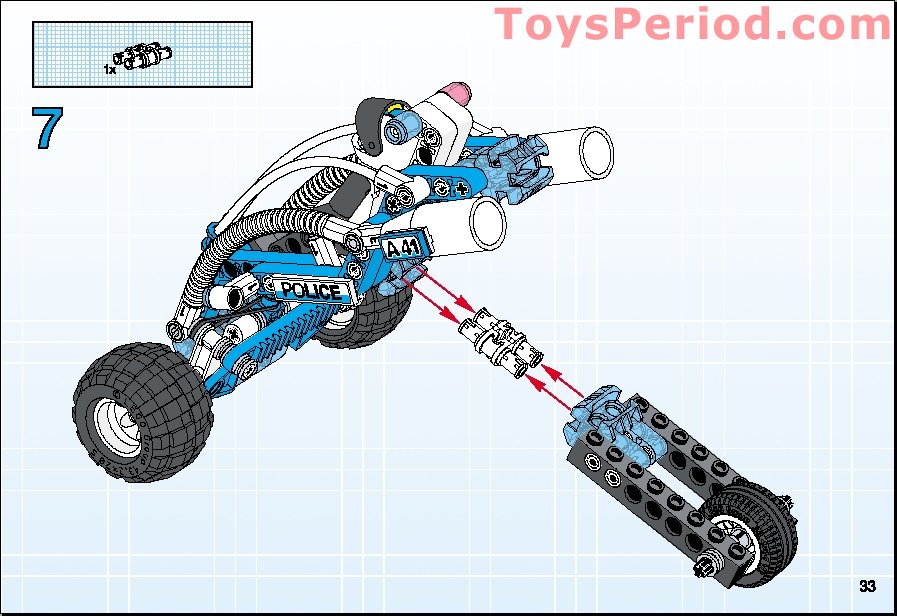 LEGO 8252 Beach Buster Instructions and Parts List