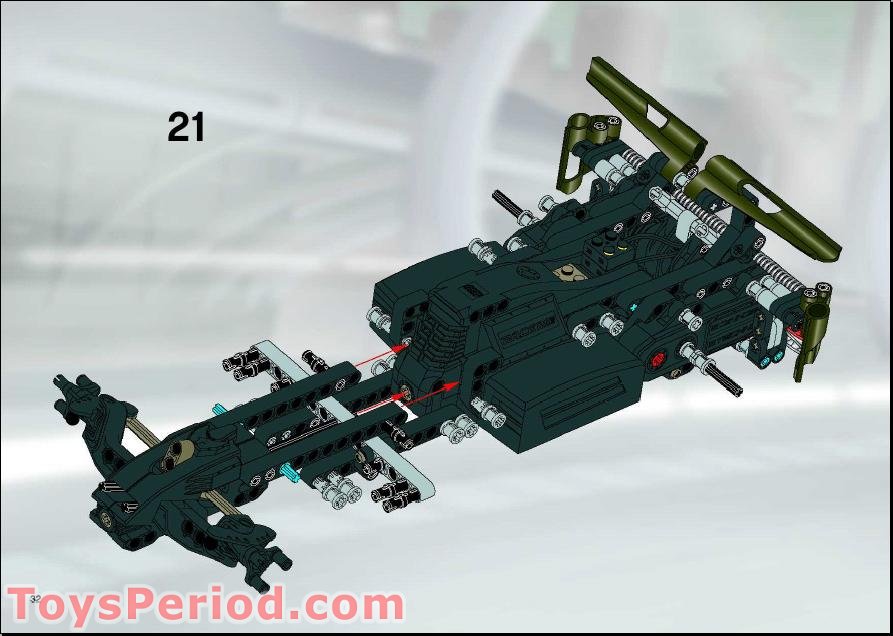LEGO 8366 Supersonic RC Instructions and Parts List