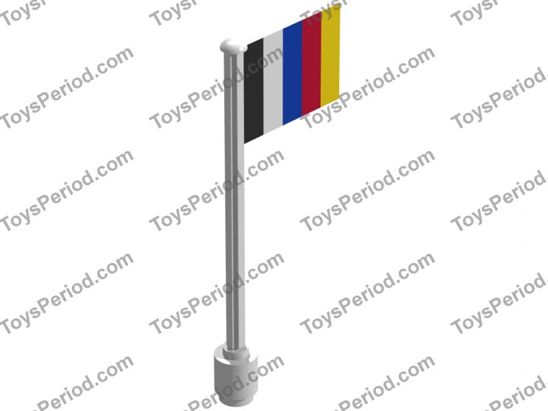 LEGO Sets with Part 3596p01 Flag on Flagpole with Stripes Pattern, Straight