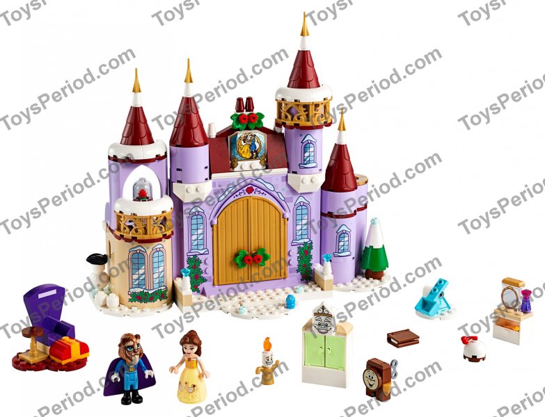 LEGO 43180 Belle's Castle Winter Celebration Set Parts List